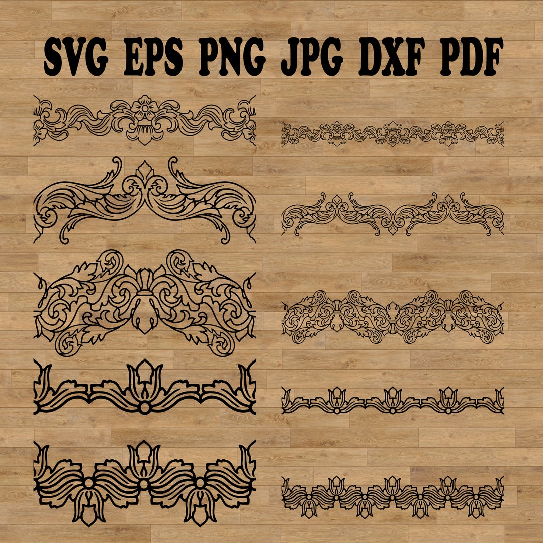 Western Border Seamless Damask Pattern, Pattern Overlays, Peekaboo ...