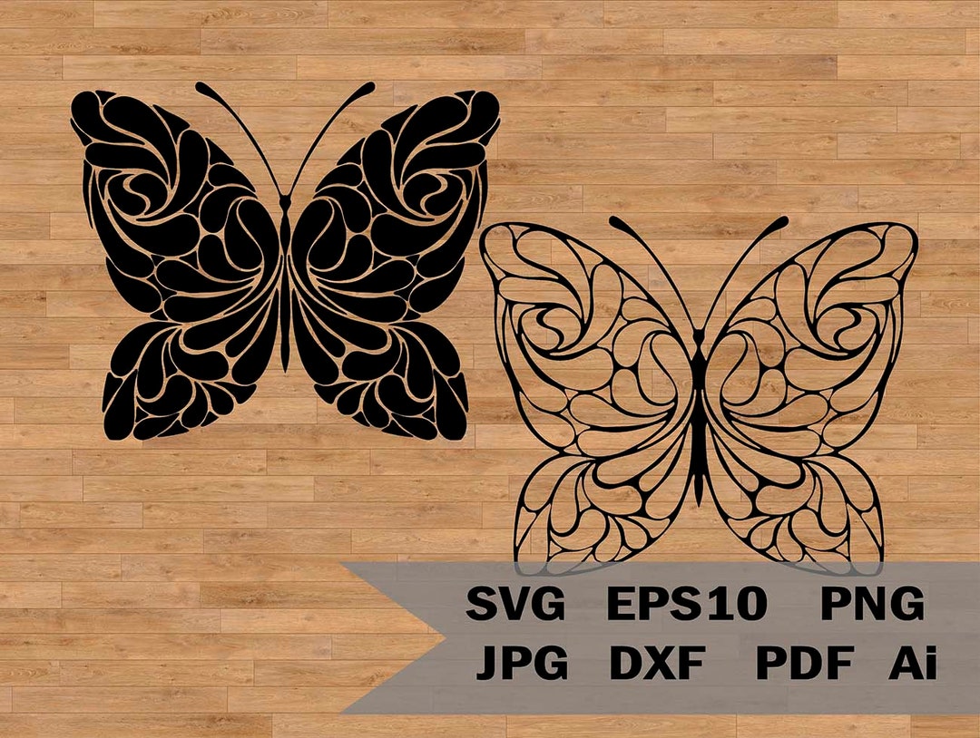 Butterfly Pattern, Butterflies SVG Files for Cricut and Silhouette, Png ...