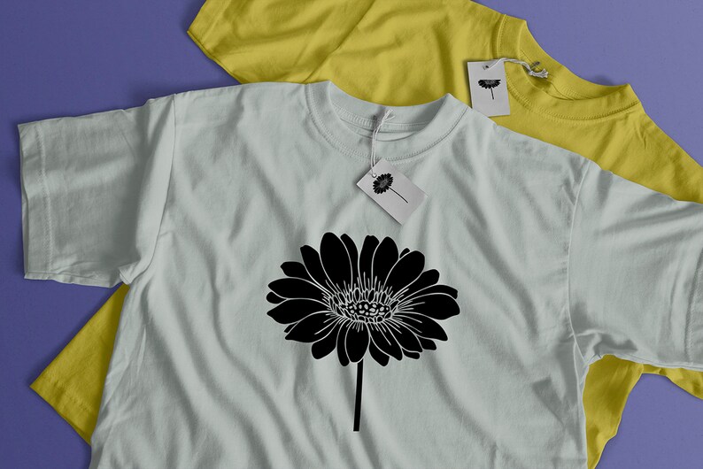 Gerbera Template Svg, Flower Cut File, Flowers Design Pattern, SVG for ...