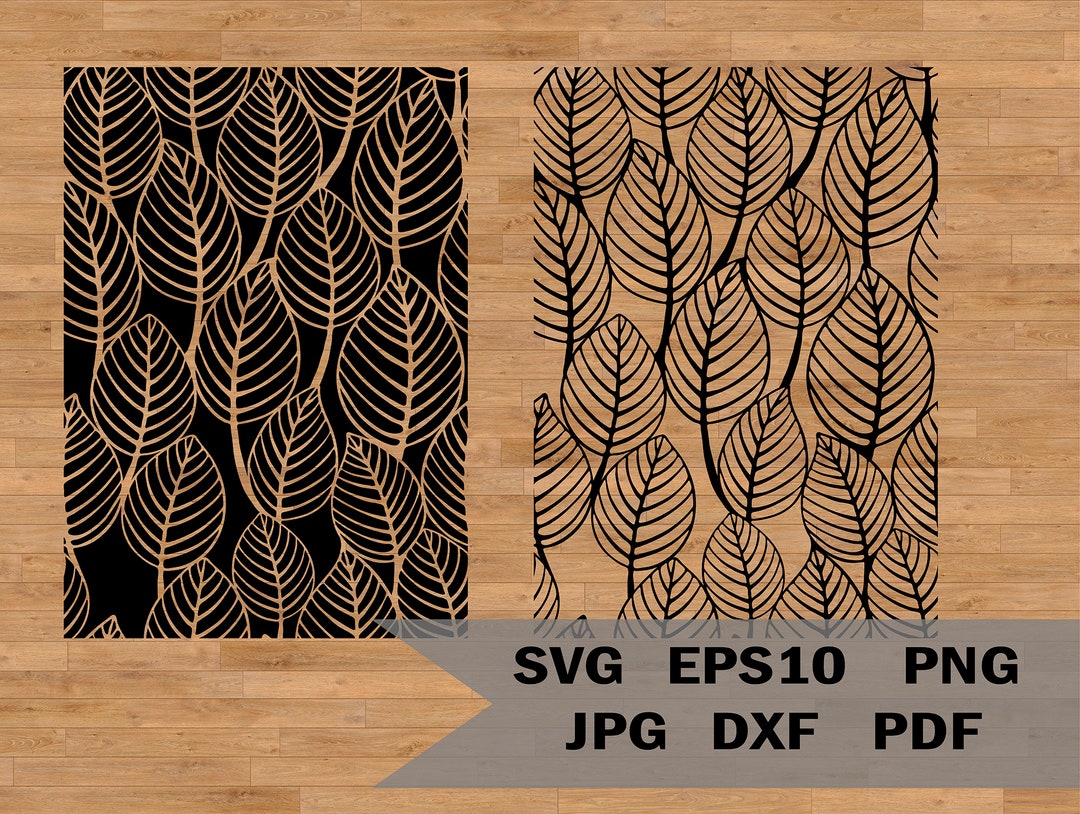 Seamless Clipart, Leaves Pattern SVG, Flower Pattern SVG, Seamless ...