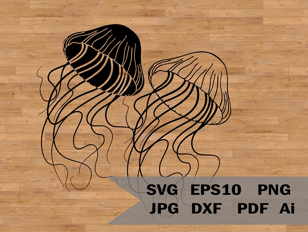 Medusa Template Svg, Printable Jellyfish Medusa SVG, Ocean Animals Svg ...