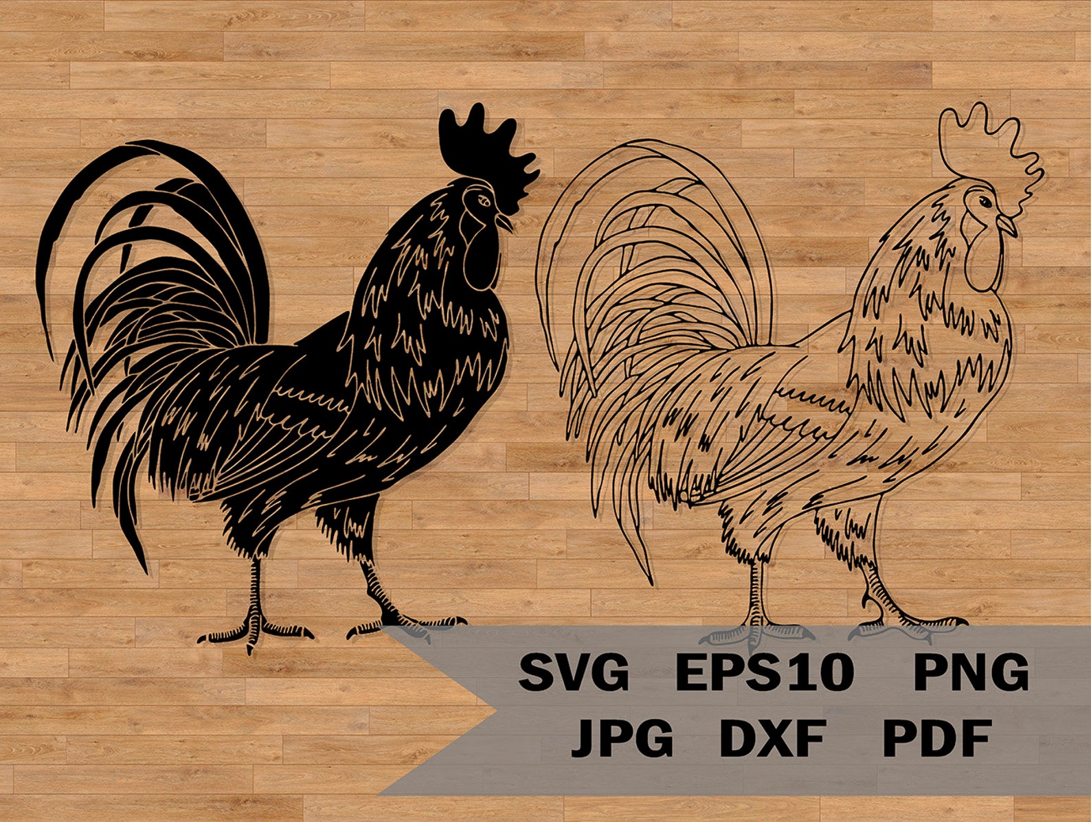 Hahn Vorlage svg, Hahn svg, Huhn svg, Vogelfarm zum Schneiden, SVG für ...