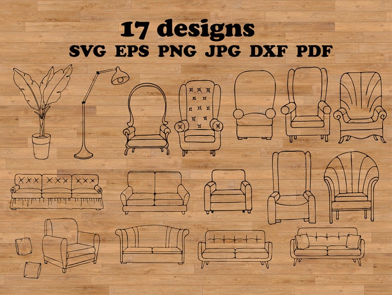 Furniture SVG, Furniture Vector, Furniture Design, Furniture EPS ...