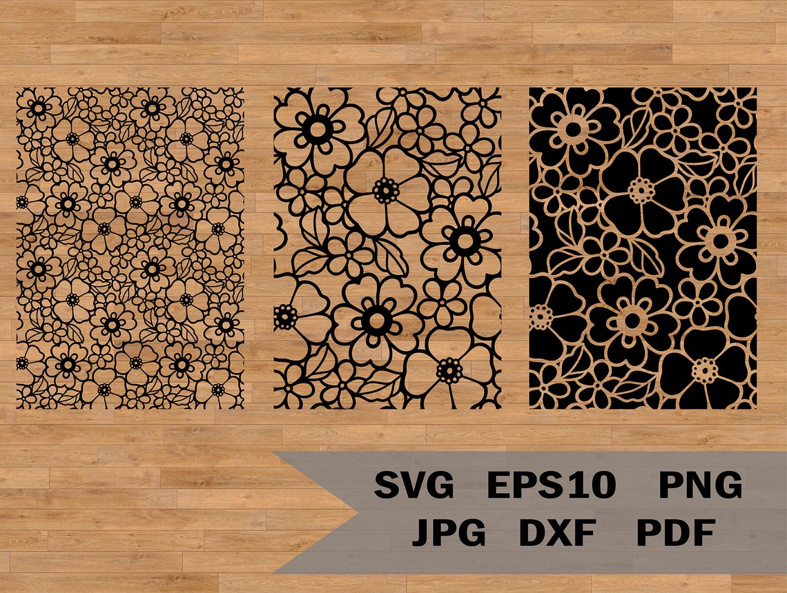 Seamless Pattern Svg, Floral Pattern SVG, Lace Template Svg, Floral ...