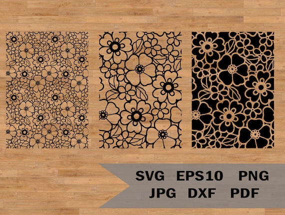 Seamless Pattern Svg Floral Pattern SVG Lace Template Svg | Etsy UK