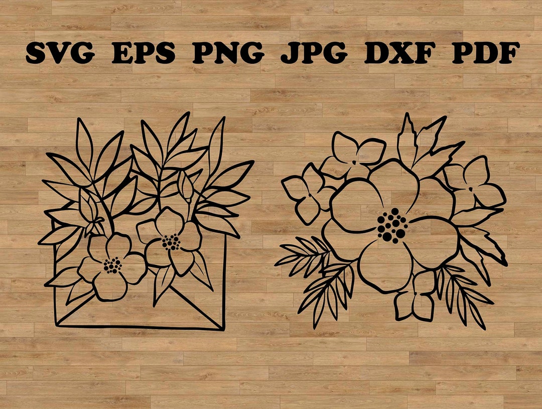 Flower Svg, Greenery Svg, Botanical Svg, Garden Flowers Svg, Spring ...