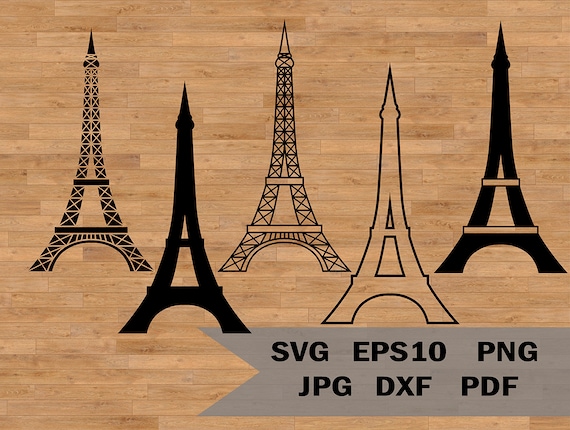 Simple Eiffel Tower Stencil