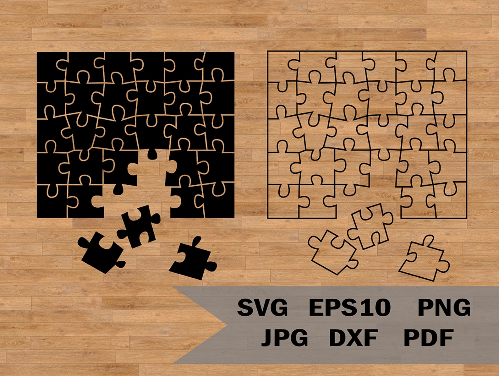 Puzzles Template Svg SVG File for Cricut Puzzle Piece SVG | Etsy