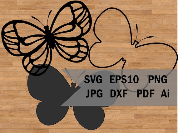 Butterfly SVG Template Template for Cutting SVG File for | Etsy