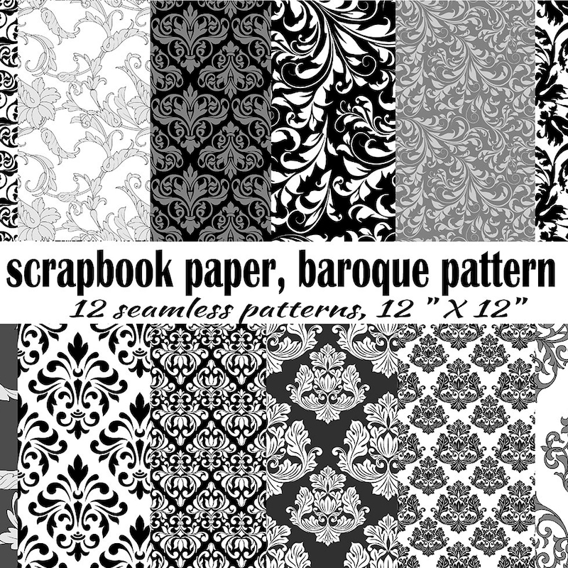 Damask Pattern - Etsy