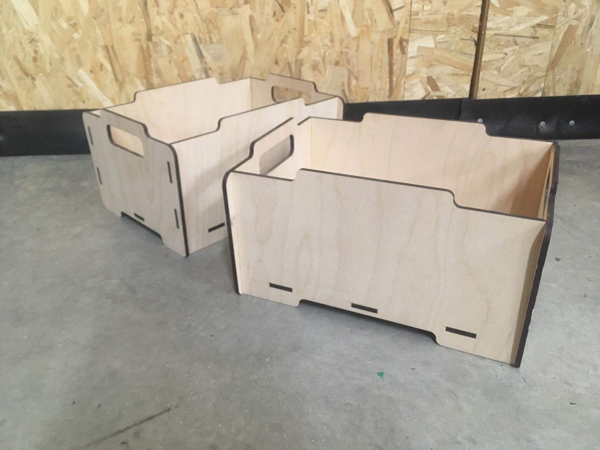 Plywood Stackable Box Vector File (eps,dxf,ai,svg) 6mm - Etsy