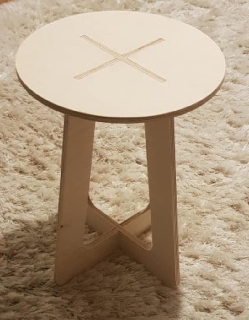 Plywood Stool CNC Router/laser Vector (DXF File) - Etsy