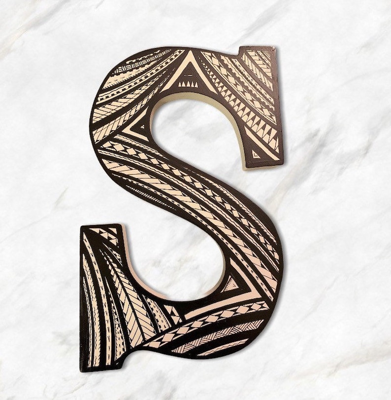 Samoan Designed Letters | Etsy