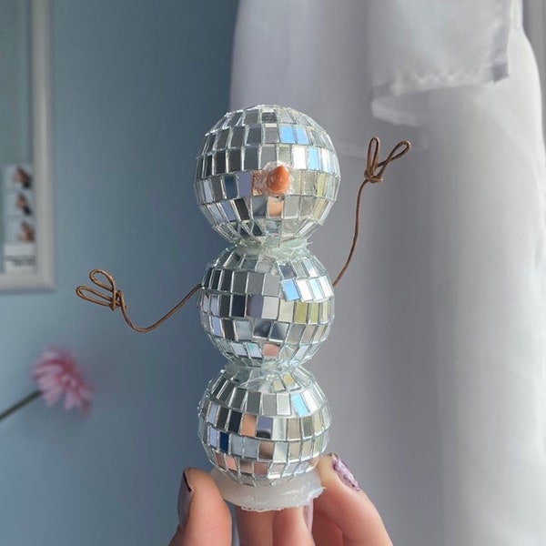 Disco Ball Snowman - Etsy