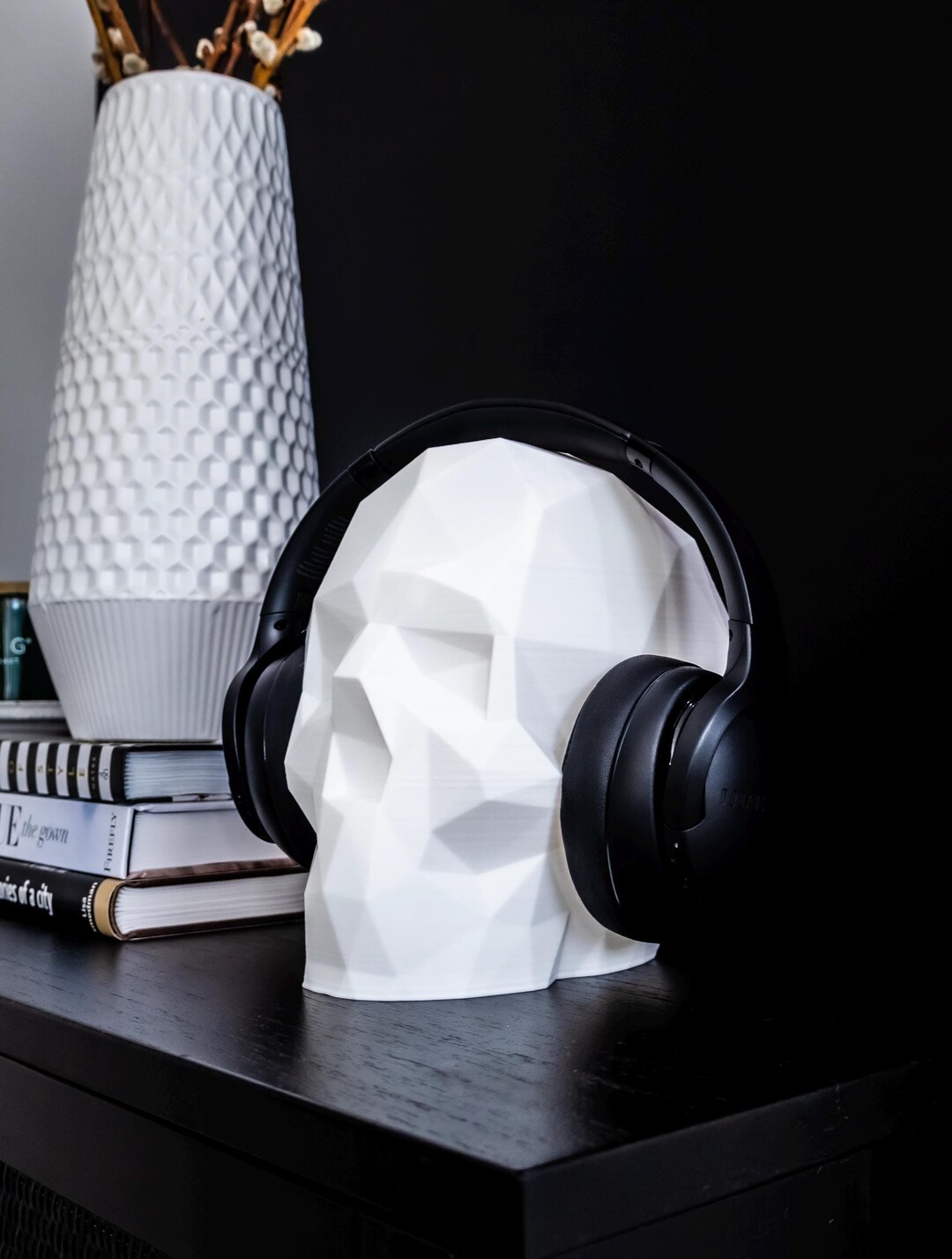 Skull Headphone Stand, Gaming Headset Stand, Skull Headphones Stand ...