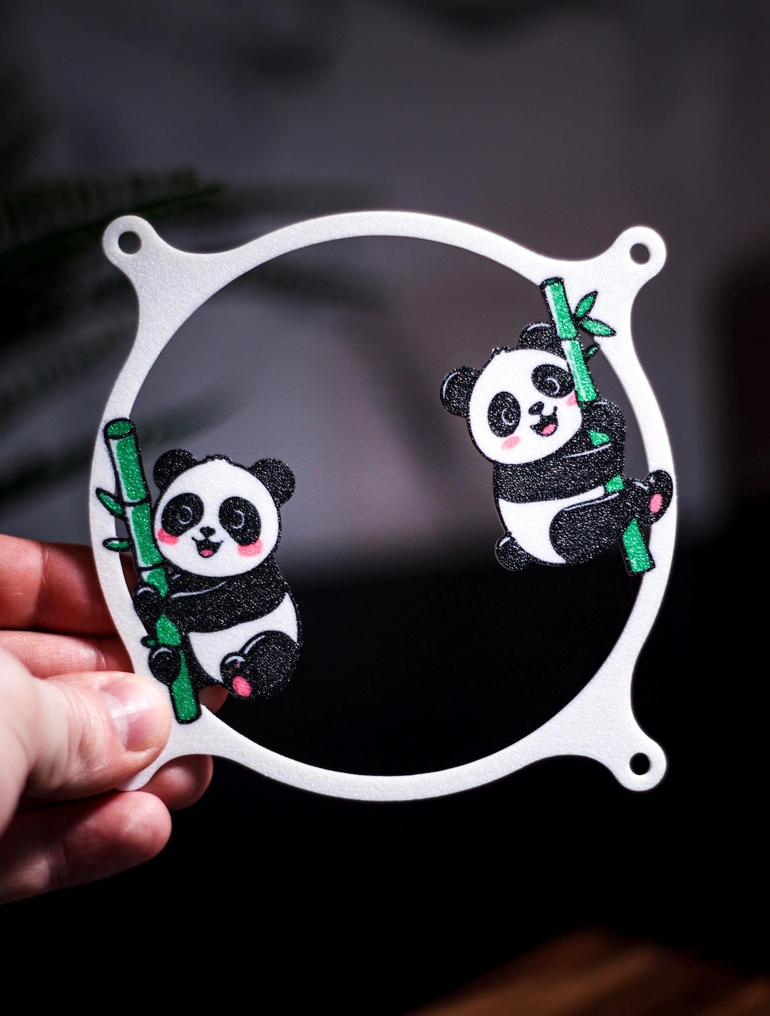 Panda Fan Grill for 120mm 140mm 200mm Computer Fan Cover, Gaming Room ...