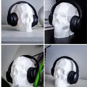 Skull Headphone Stand, Gaming Room Headset Holder, Skeleton Décor ...