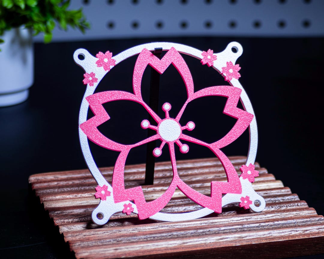 Cherry Blossom Sakura 120mm 140mm 200mm Fan Cover for Gaming Computers ...