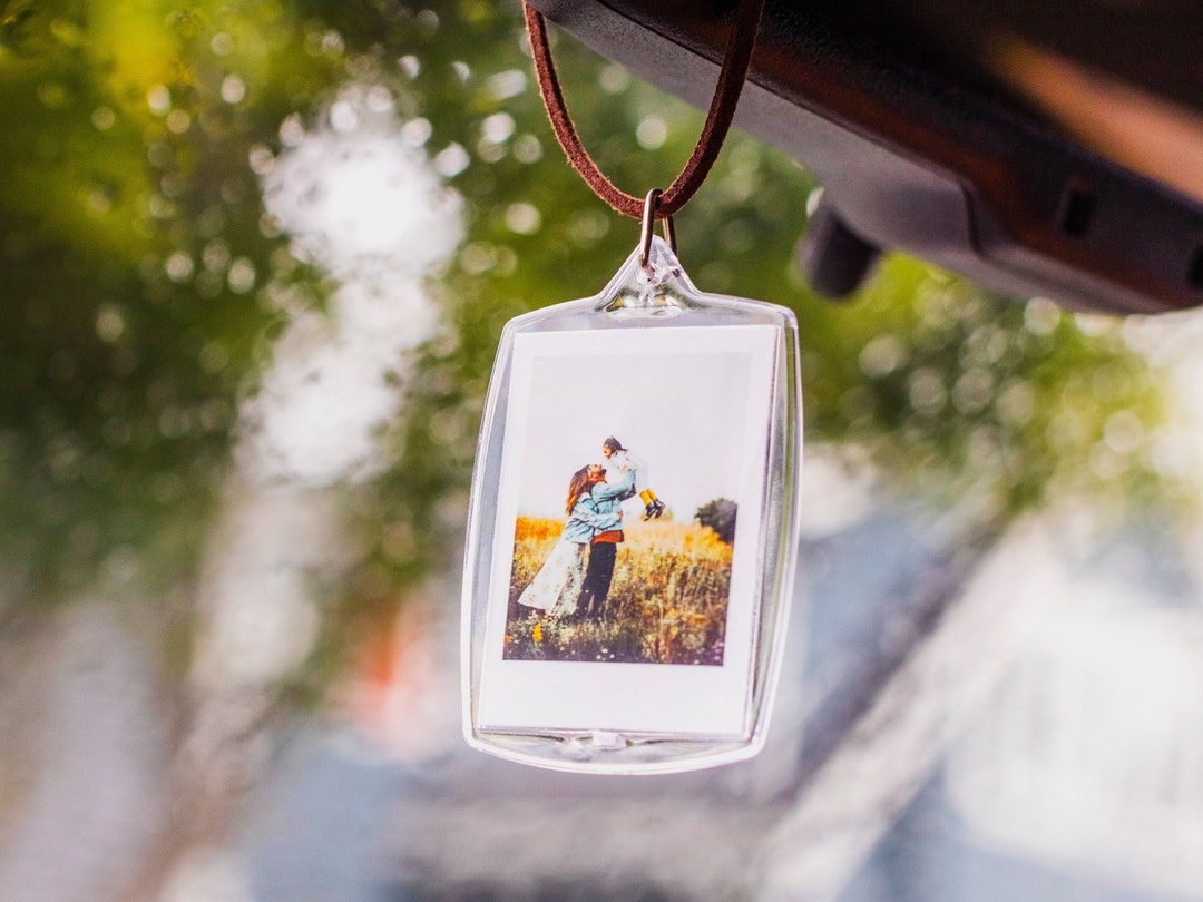 Personalized Car Photo, Rear View Mirror Photo Frame, Custom Car ...