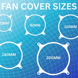 Mushroom Computer Fan Cover 80mm 92mm 120mm 140mm Gaming Room PC Fan ...