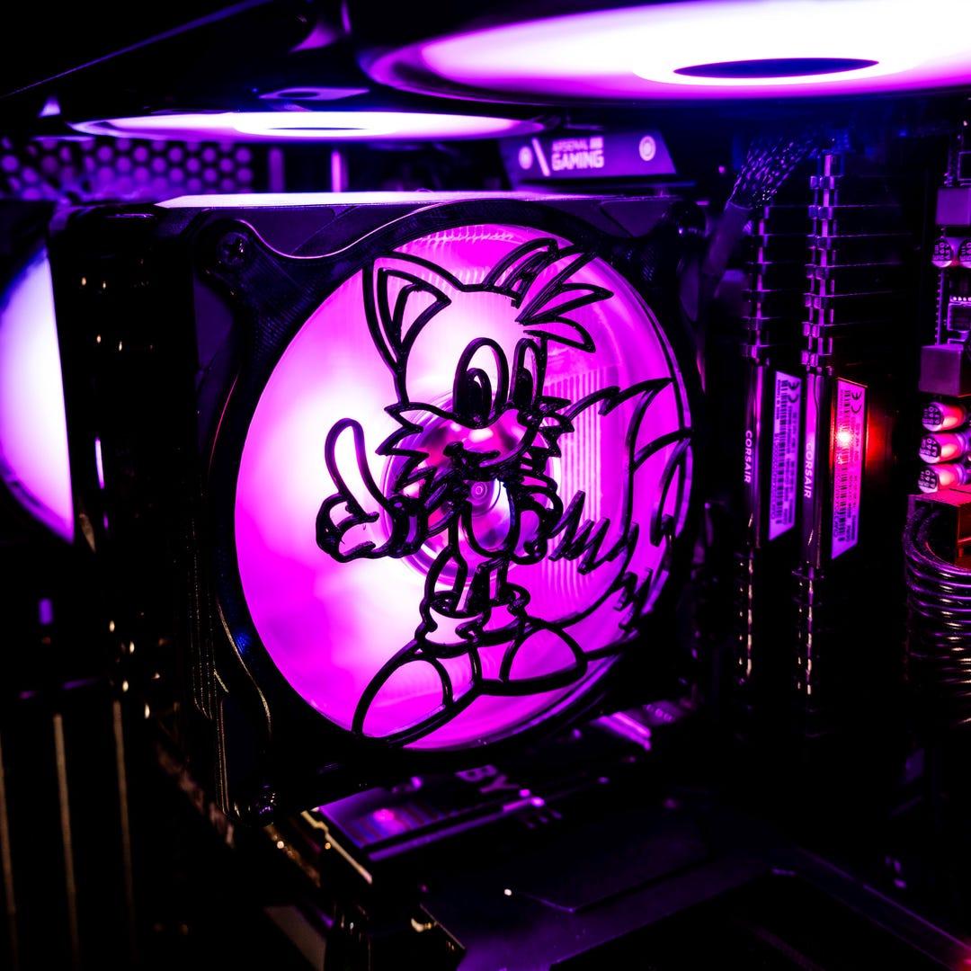 Custom PC Fan Grill, Personalized Computer Fan Cover, 120mm, 200mm ...