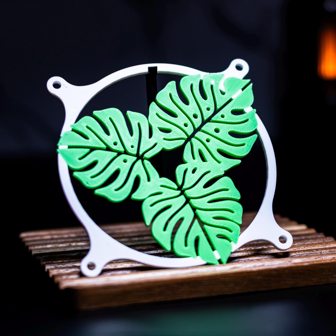Monstera 120mm Fan Cover for Gaming Computers, Plant Game Room Decor ...