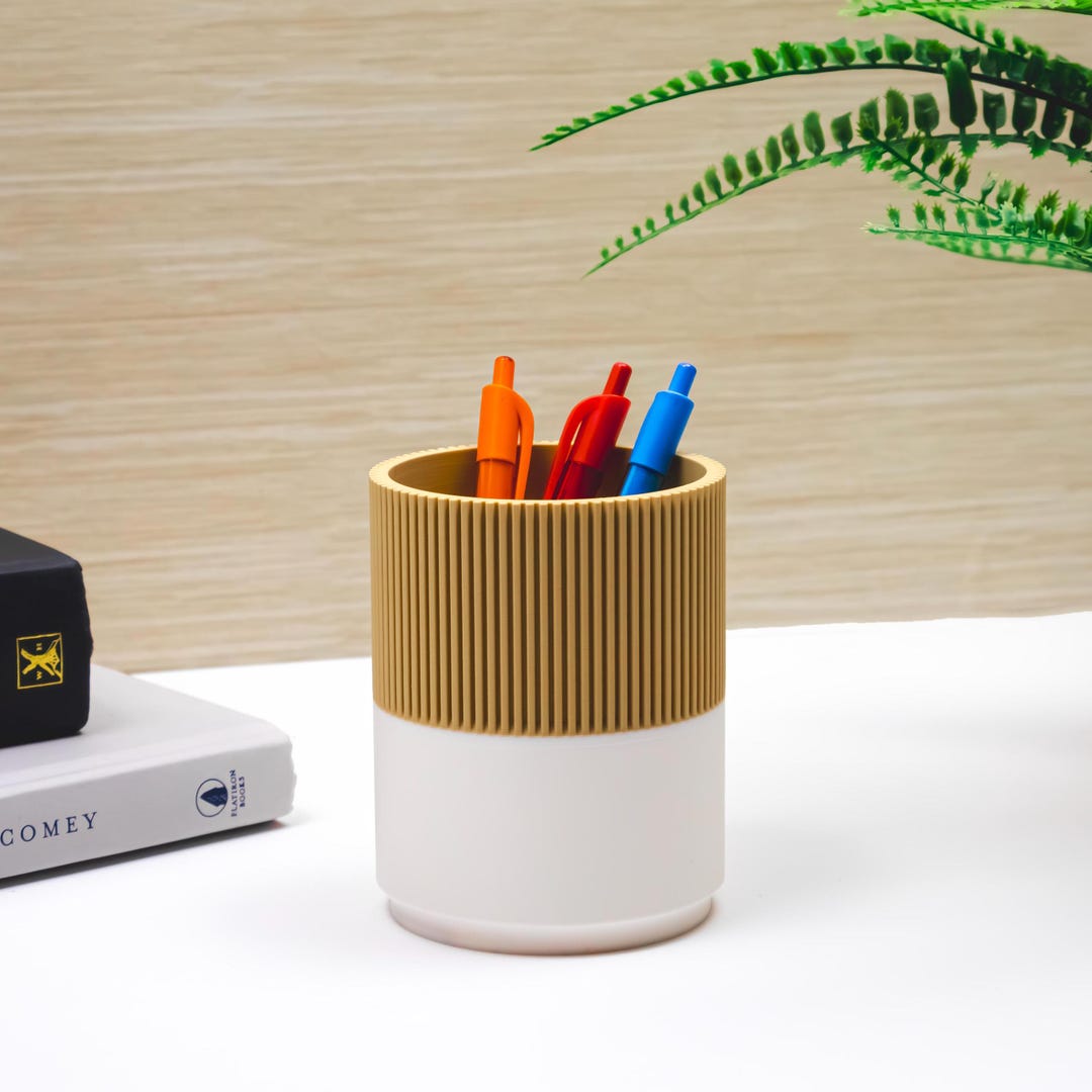 Pen Holder for Office Desk Organization, Minimalist Design Desk ...