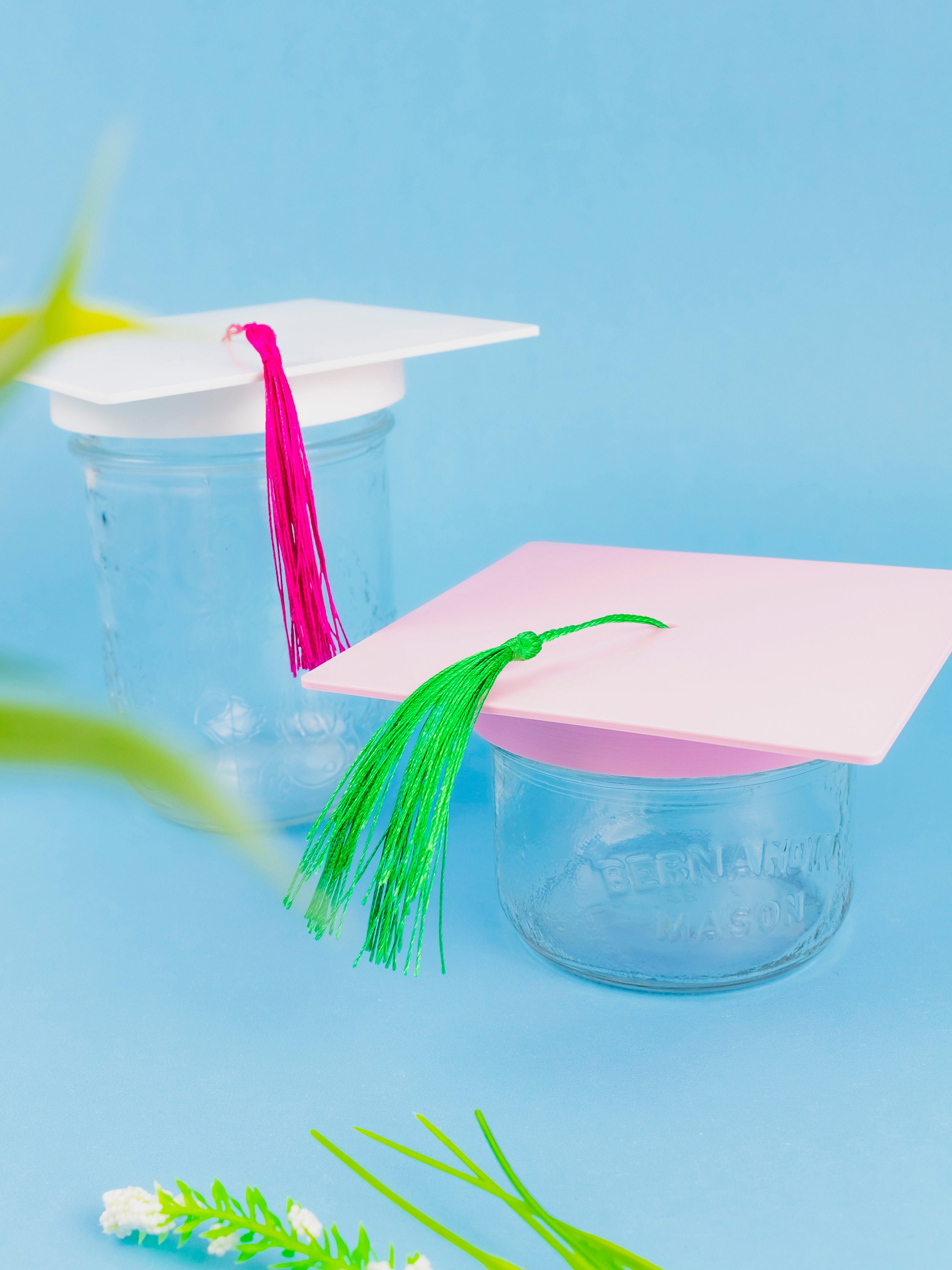 Mason Jar Graduation Cap for Wide Mouth Jars, Graduation Jar Cap, Grad ...