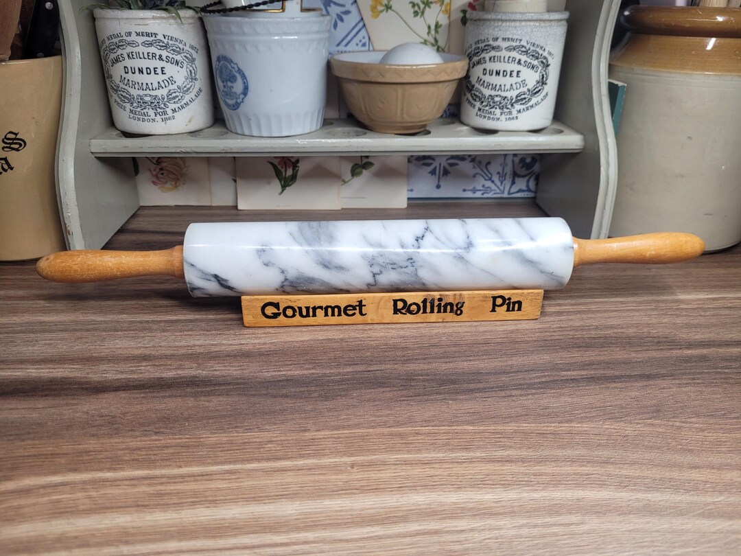 Vintage Marble Rolling Pin, the Gourmet Rolling Pin, Vintage ...