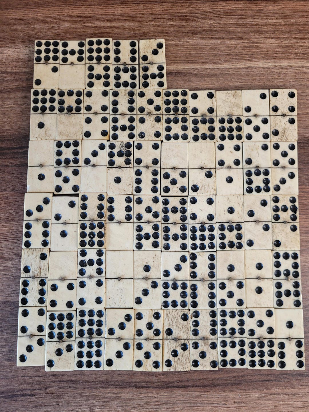 Antique Bone and Ebony Domino Set, Antique Dominos - Etsy