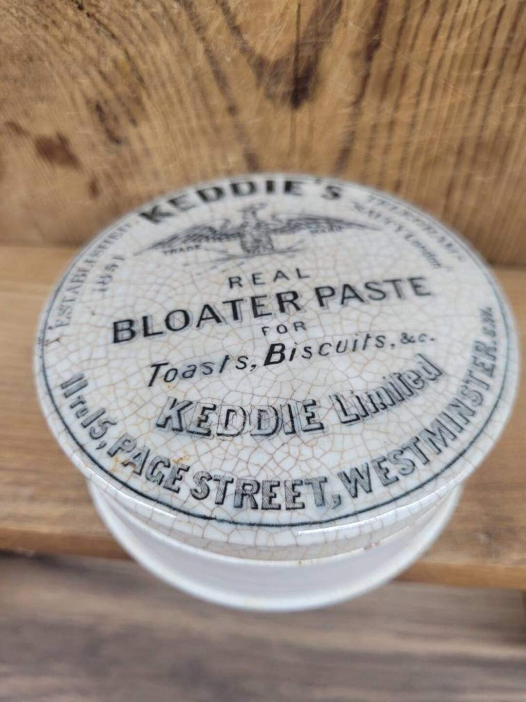 Vintage Potted Meats Relish Pot, Antique Stoneware Pot, Bloater Paste ...