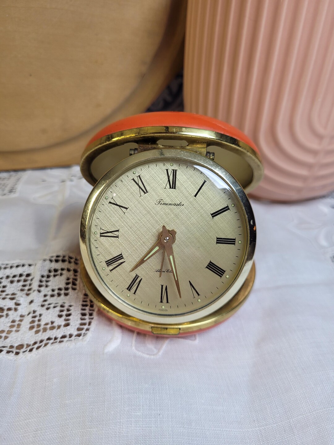 Mid Century Timemaster Illuminating Travel Clock, Pocket Clock, Retro ...
