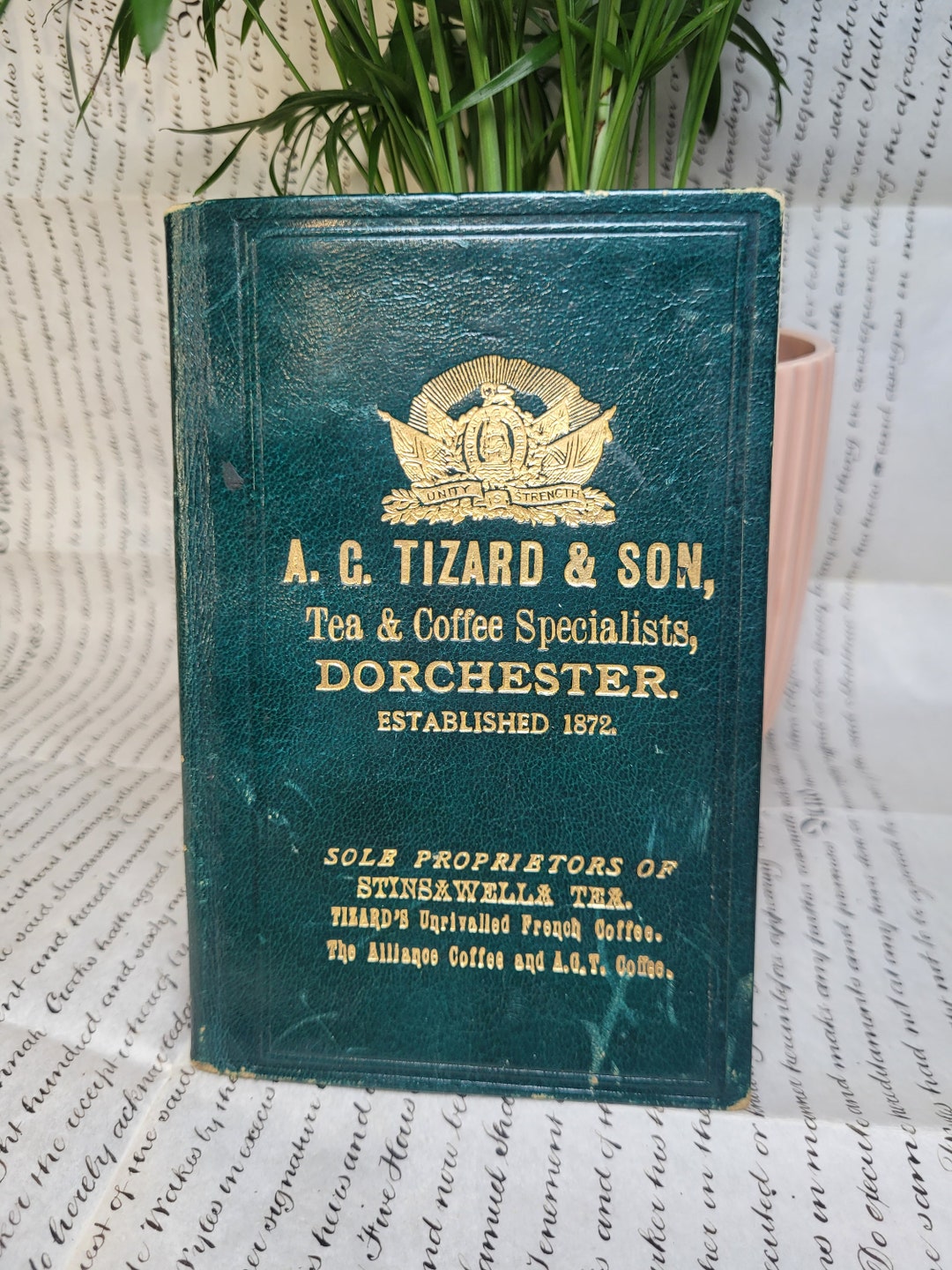Antique Tea and Coffee Specialist Shop Receipt Note Book, Antique ...