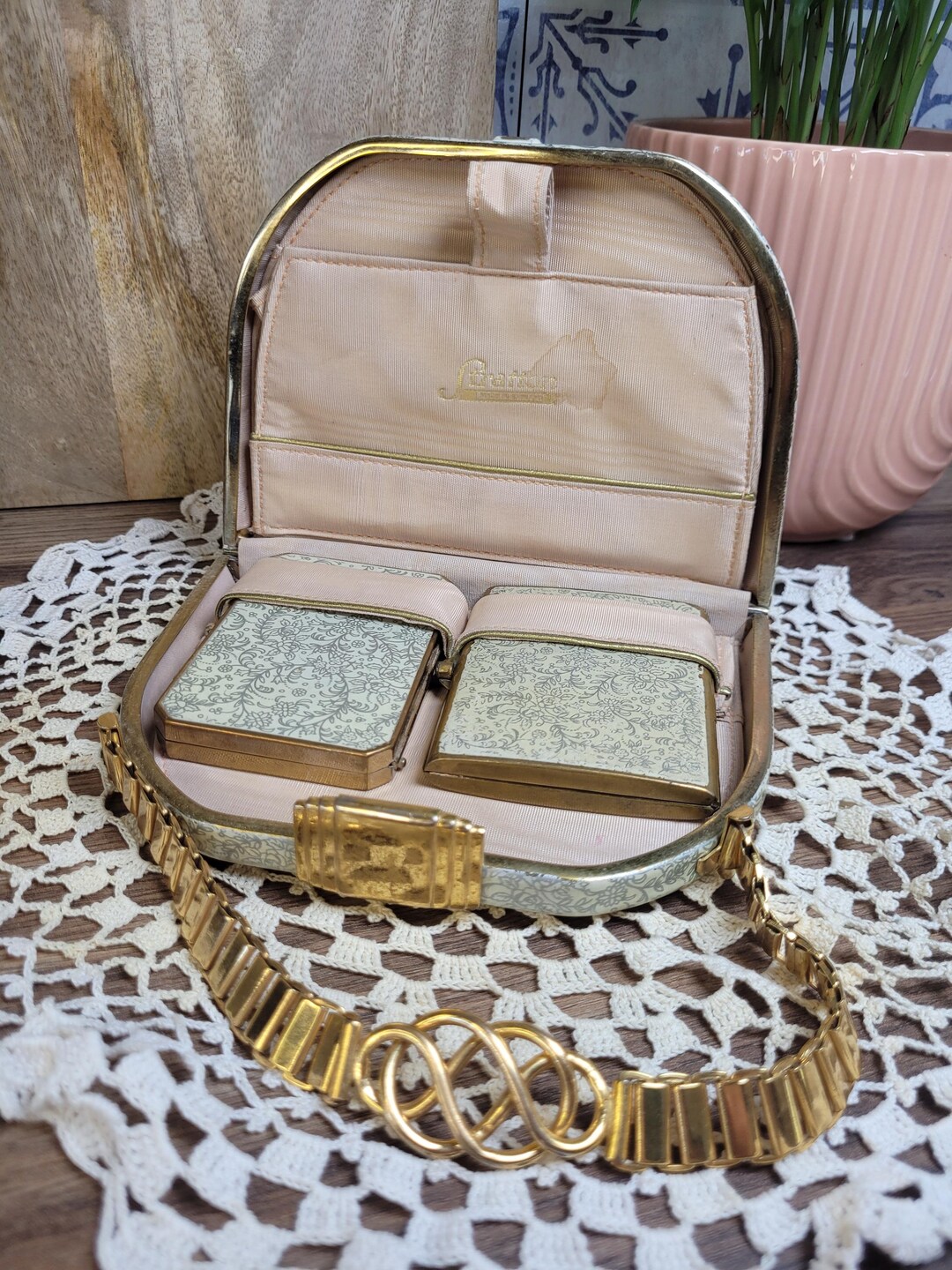 Vintage Stratton Vanity Case, Evening Handbag, Minaudière, Powder ...