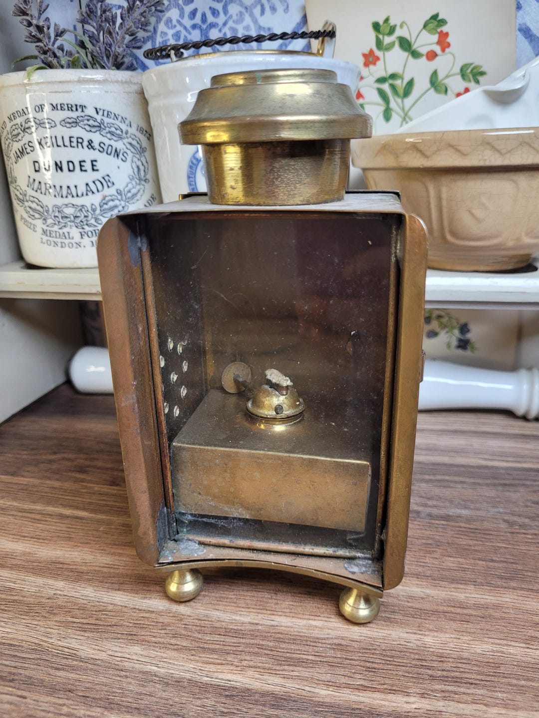 Vintage Portable Military|marine Lamp, Collectible Oil Lamp, Film Prop ...