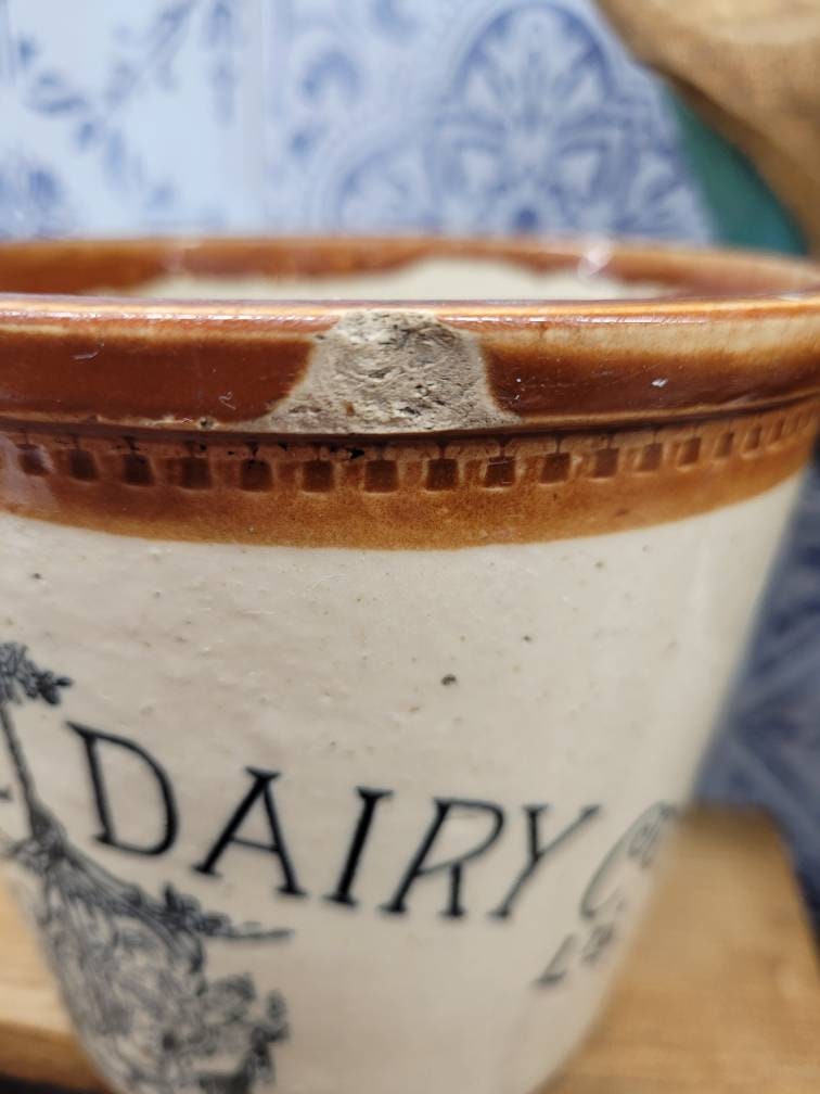1920 Rare Pictorial 4 Lb Maypole Dairy Co Butter Crock - Etsy UK