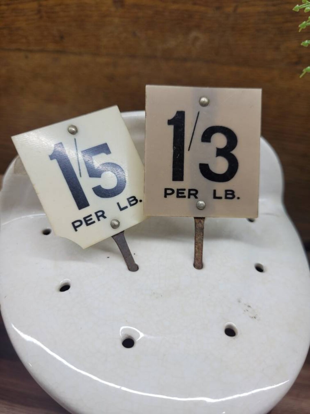 2 X Antique Grocers Shop Labels Shop Display Decor Butchers - Etsy