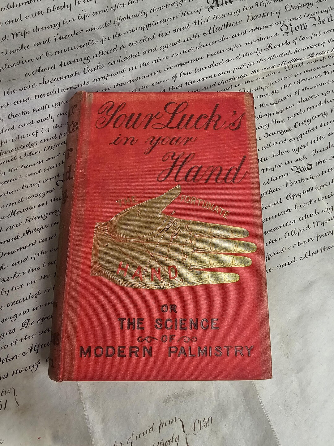 RARE Antique Palmistry Book - Your Luck's in Your Hand - Early Edition ...