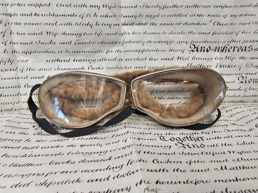 Vintage WWII Military Aviation Goggles Collectible Military, Gift for ...
