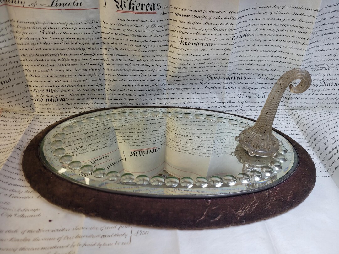 Antique Sourcerers Mirror, Optical Illusion Mirror, Occult Mirror ...