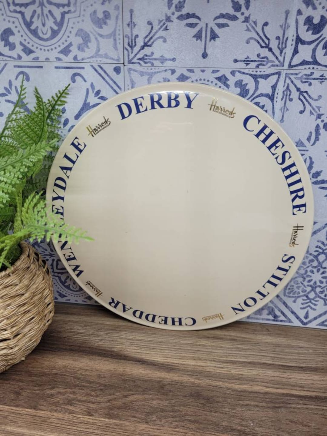 Vintage Harrods Cheese Plate, Harrods Knightsbridge, London - Etsy