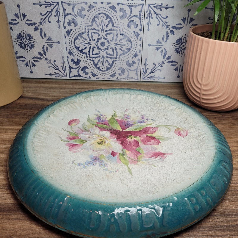 Antique Daily Bread Plate - Etsy UK