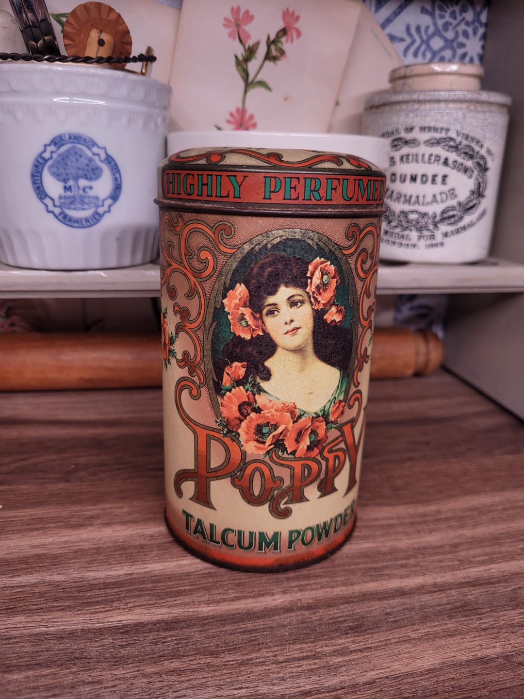 Vintage Pretty Tin, Talcum Powder Tin, Collectible Tin - Etsy