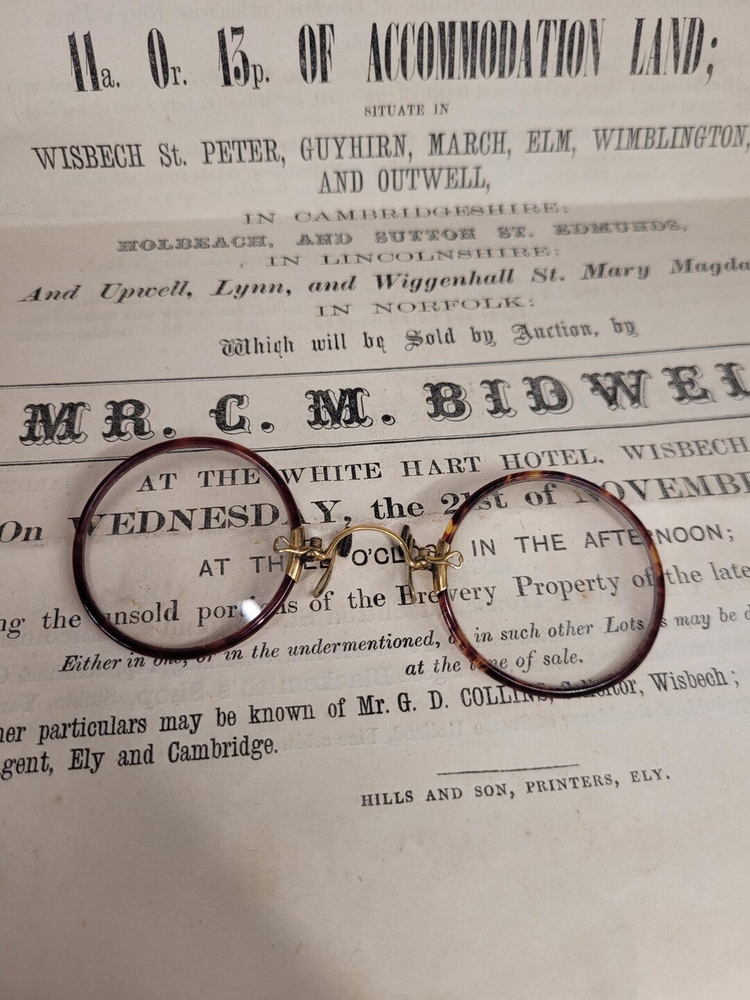 Vintage Pince Nez Pinch Nose Spectacles Vintage Glasses, Collectible ...