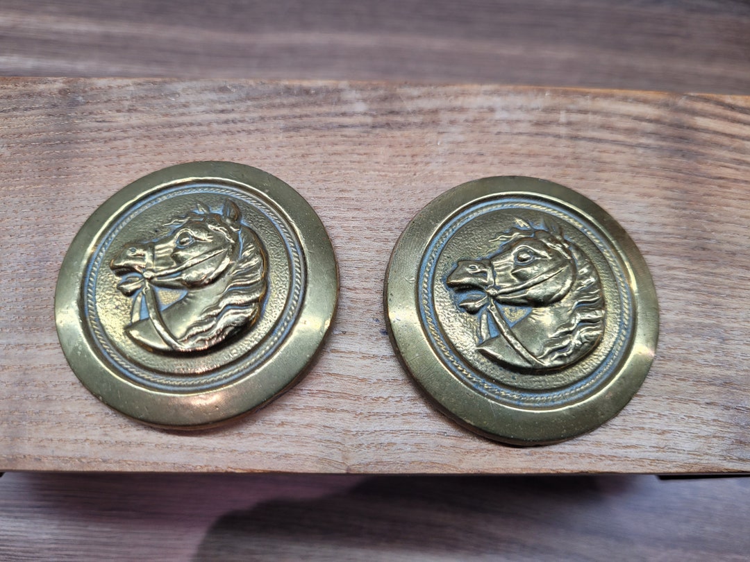 Victorian Lead Filled Brass Horse Bridle Rosettes - Etsy