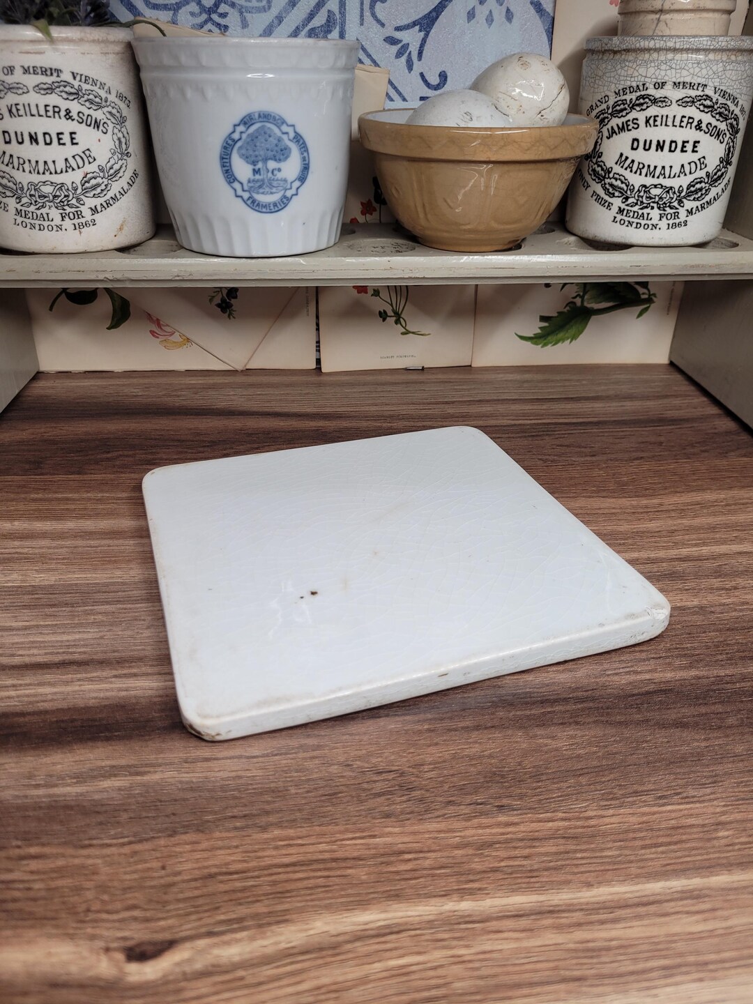 Antique Ironstone Pharmacy Pill Tile Chemist's Pill Slab, Antique ...