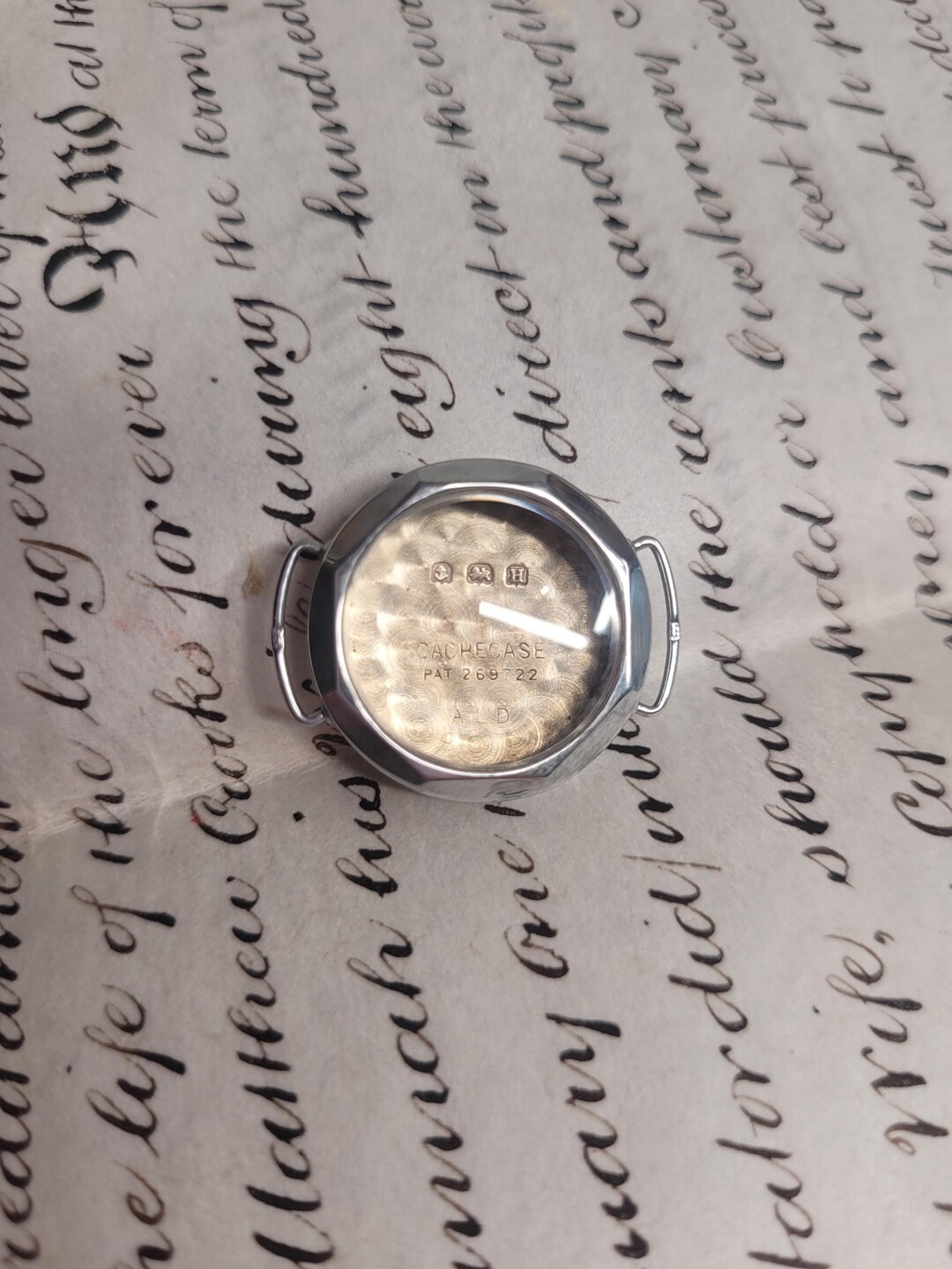 Vintage Hallmarked 1930s Silver Watch Cache Case Pat 269722 - Etsy