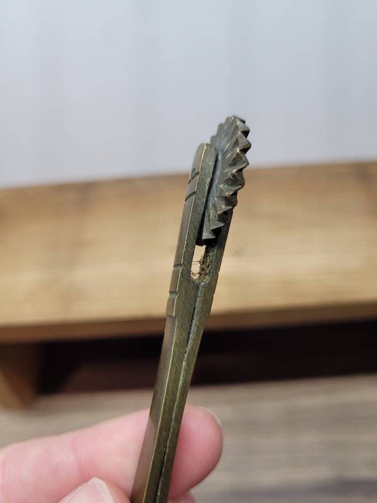 Antique Brass Pastry Crimper Jigger Brass Kitchenalia - Etsy