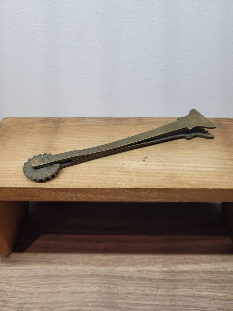 Antique Brass Pastry Crimper Jigger Brass Kitchenalia - Etsy