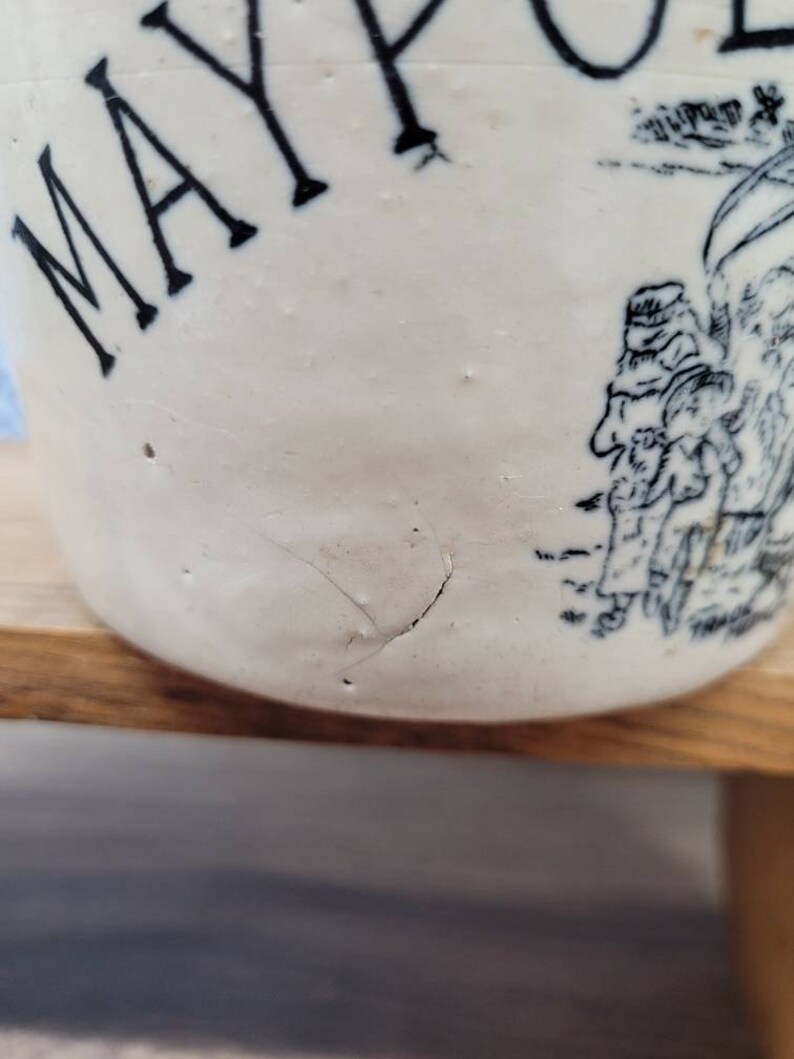 1920 Rare Pictorial 4 Lb Maypole Dairy Co Butter Crock - Etsy